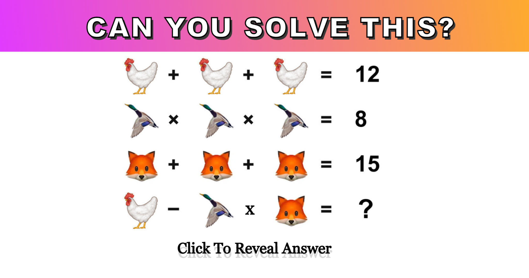 Can You Solve This Tricky Picture Surveee